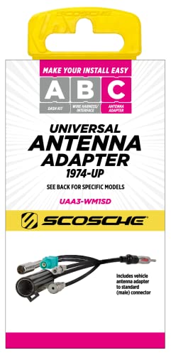 SCOSCHE Multi-Vehicle All-In-One Antenna Adapter UAA3