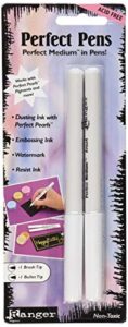 ranger perfect pens set, 2/pack, clear