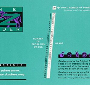 Grading Calculator - E-Z Grader Teacher's Aid Scoring Chart (Original) - 8-1/2" x 4-3/4"