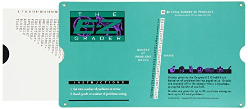 Grading Calculator - E-Z Grader Teacher's Aid Scoring Chart (Original) - 8-1/2" x 4-3/4"