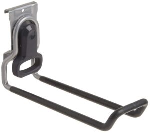 rubbermaid fasttrack ladder hook, garage organization wall hanger, ladder hanger, wall mount and heavy duty tool hanger,black