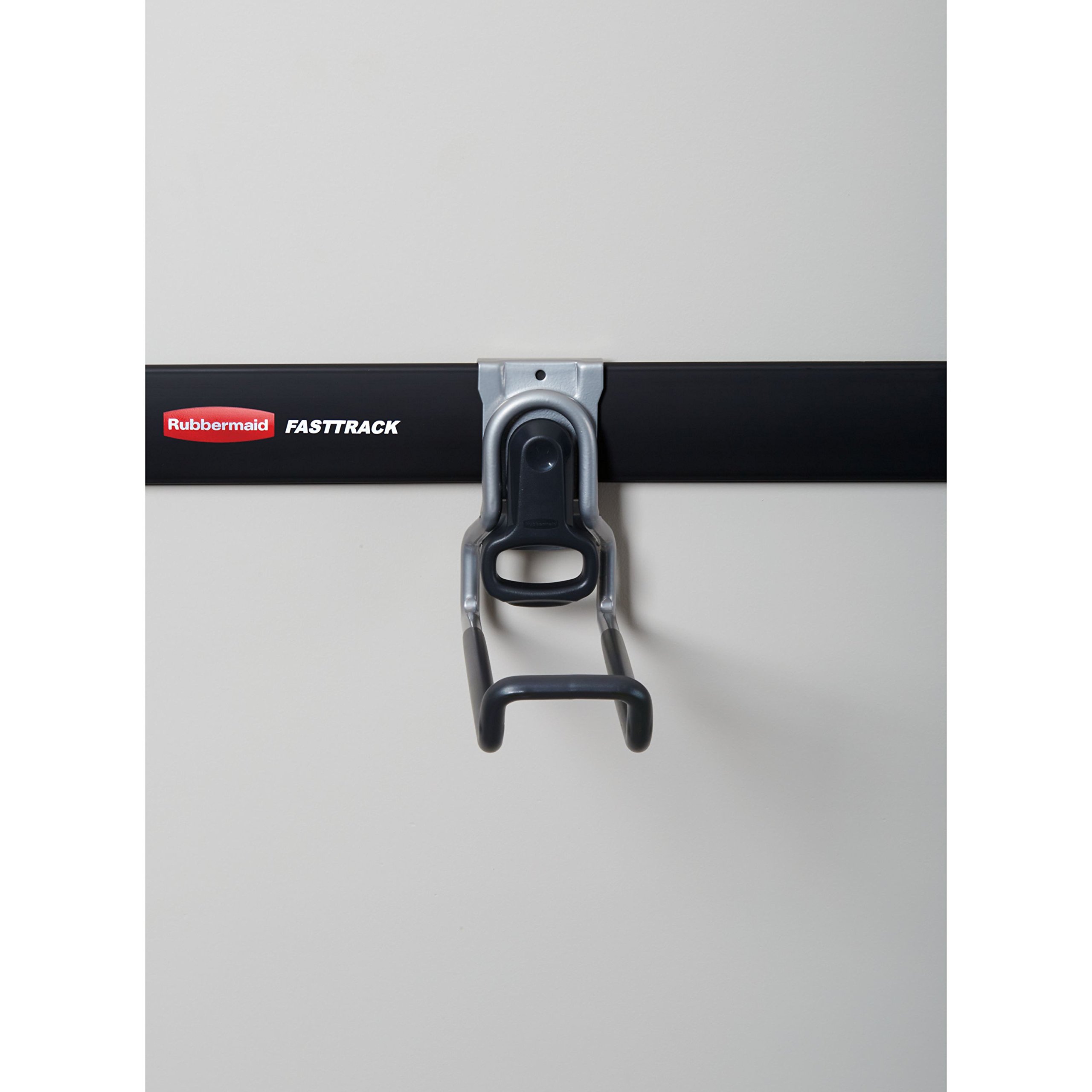 Rubbermaid FastTrack Ladder Hook, Garage Organization Wall Hanger, Ladder Hanger, Wall Mount and Heavy Duty Tool Hanger,Black