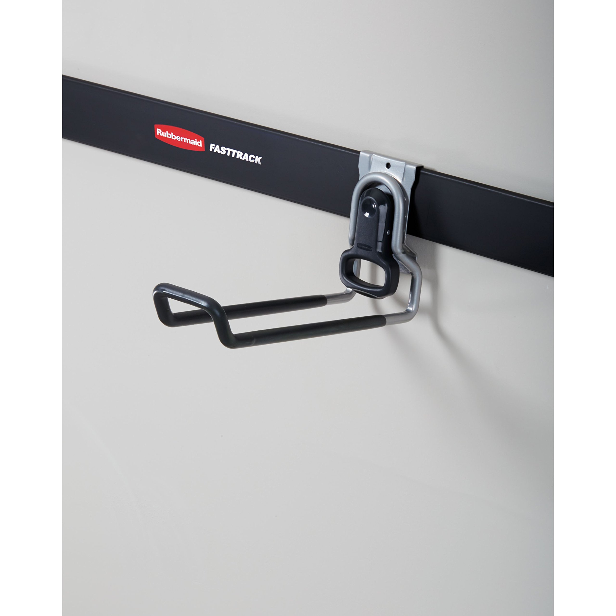 Rubbermaid FastTrack Ladder Hook, Garage Organization Wall Hanger, Ladder Hanger, Wall Mount and Heavy Duty Tool Hanger,Black