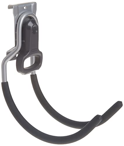 Rubbermaid FastTrack Utility Hook, Garage Organization Wall Hanger, Tool Hanger, Wall Mount and Heavy Duty Tool Hanger, Black