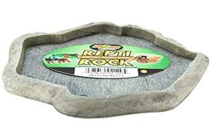 zoo med laboratories szmfd20 repti-rock food dish, small