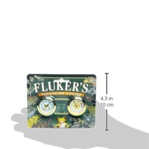 Fluker's Round Thermometer/Hygrometer Combo Pack for Reptiles