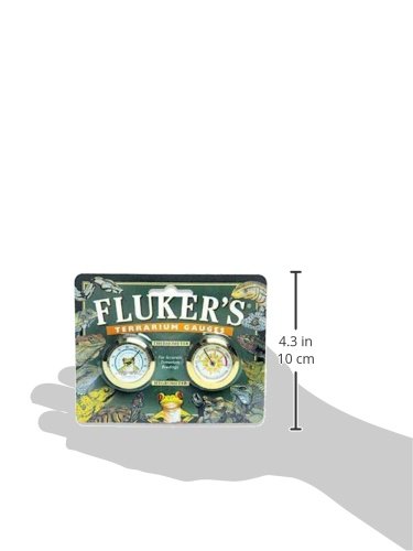 Fluker's Round Thermometer/Hygrometer Combo Pack for Reptiles