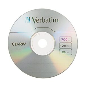 Verbatim CD-RW 700MB 2X-12X Rewritable Media Disc - 25 Pack Spindle