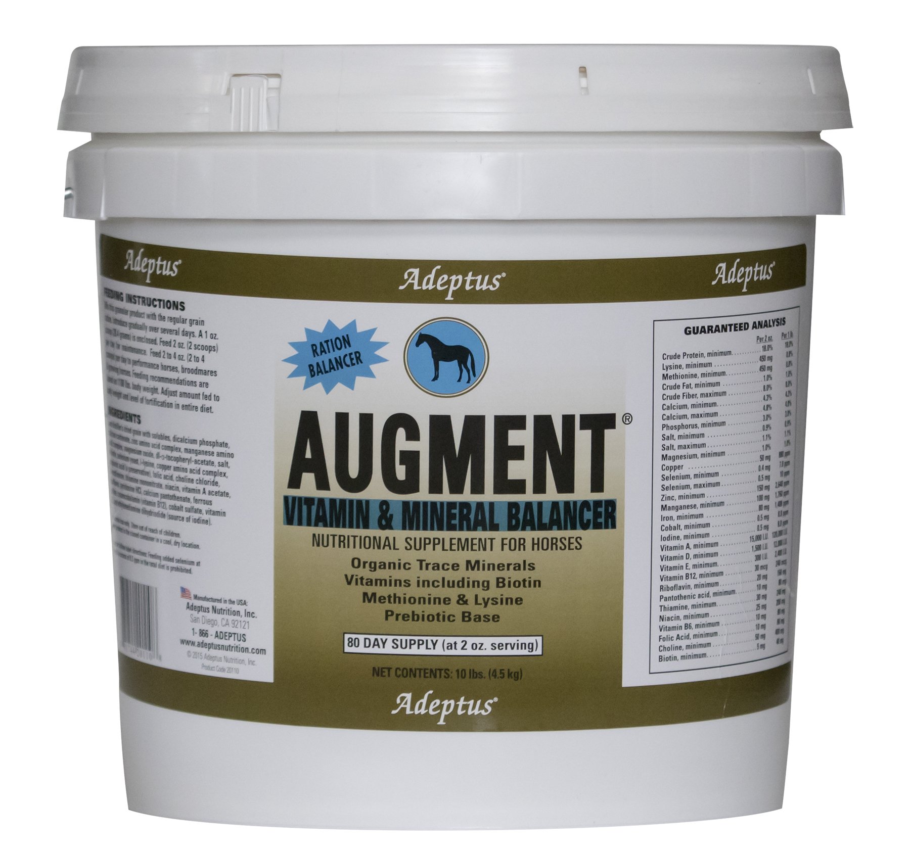 Adeptus Nutrition Augment Multi-Mineral and Vitamin EQ Joint Supplements, 10 lb./10 x 10 x 10