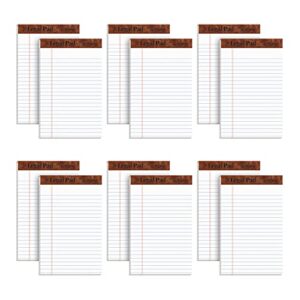 tops 5 x 8 legal pads, 12 pack, the legal pad brand, narrow ruled, white paper, 50 sheets per writing pad, made in the usa (7500)