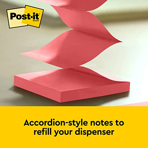 Post-it Super Sticky Notes, 3x3 in, 6 Pads, 2x the Sticking Power, Poptimistic, Bright Colors, Recyclable (622-8SSAN)