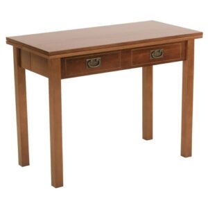 stakmore company, inc. mission style expanding dining table finish: fruitwood