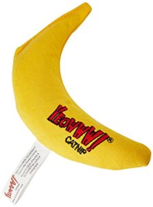 yeowww! catnip toy, yellow banana