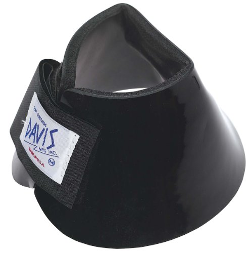 Davis No Turn Bell Boots With Ez Pull Fasteners - Large -Black