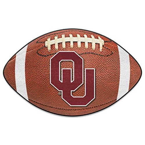 FANMATS 2389 Oklahoma Sooners Football Rug - 20.5in. x 32.5in. | Sports Fan Home Decor Rug and Tailgating Mat