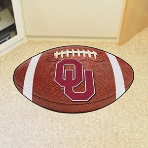 FANMATS 2389 Oklahoma Sooners Football Rug - 20.5in. x 32.5in. | Sports Fan Home Decor Rug and Tailgating Mat