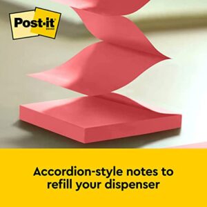 Post-it Pop-up Notes, 3x3 in, 12 Pads, America's #1 Favorite Sticky Notes, Poptimistic, Bright Colors (Pink, Orange, Blue), Clean Removal, Recyclable (R330-18CTCP)