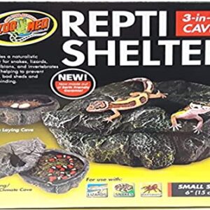 Zoo Med Reptile Shelter 3 in 1 Cave, Small