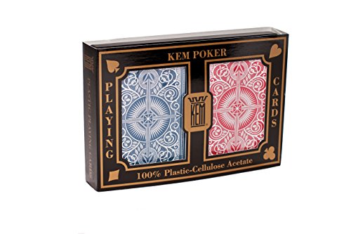 Kem Playing Cards Arrow Red and Blue, Poker Size-Standard Index Playing Cards (Pack of 2),1007268