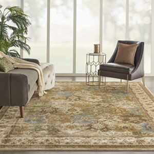 nourison modesto 7'x10' beige area rug, 6 ft 7 in x 9 ft 7