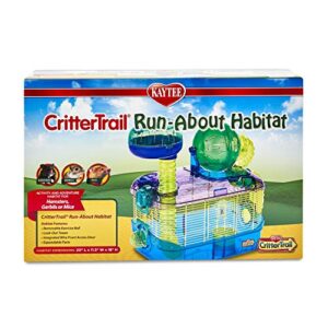 kaytee crittertrail run-about habitat for pet hamsters, gerbils, mice and other small animals