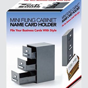 Mini File Cabinet Business Card Holder 3-Drawer