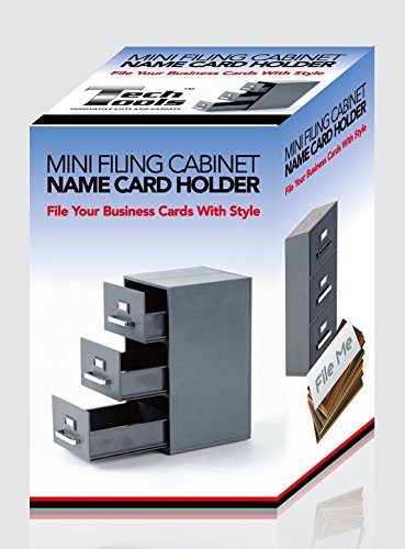 Mini File Cabinet Business Card Holder 3-Drawer