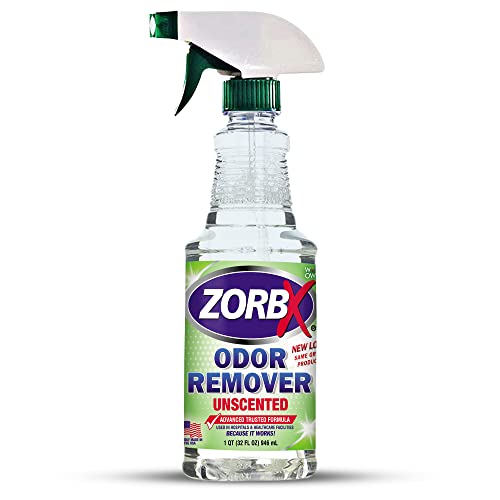 ZORBX Unscented Odor Remover Spray - Perfect Solution for Strong Odor | Advanced Trusted Formula & Fast-Acting Odor Eliminator for Dog, Cat, Puppy (32oz.)