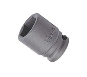 genius tools 1/2" dr. 18mm impact socket (cr-mo) - 444018