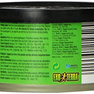 Exo Terra Specialty Reptile Food, Canned XL Grasshoppers for Reptiles, PT1952