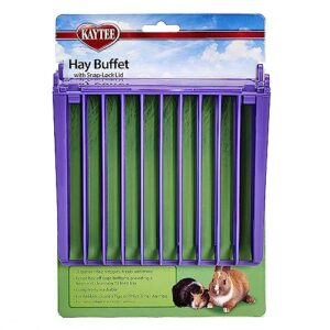 kaytee hay buffet with snap-lock lid