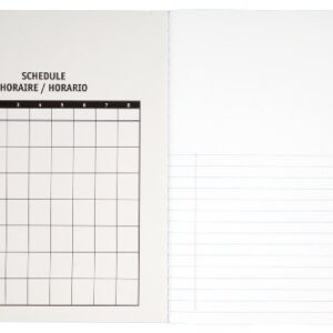 Mead Composition Notebook, Wide Ruled Paper, 9-3/4" x 7-1/2", 100 Sheets per Comp Book, Black/White (09920)