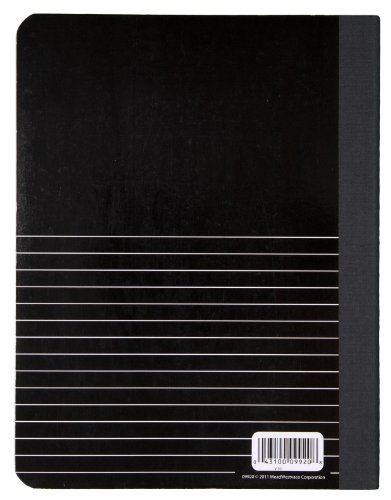 Mead Composition Notebook, Wide Ruled Paper, 9-3/4" x 7-1/2", 100 Sheets per Comp Book, Black/White (09920)