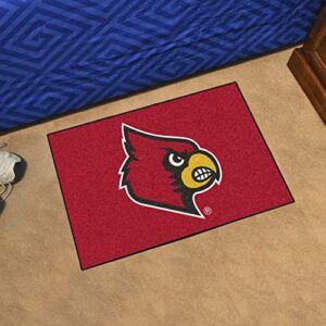 FANMATS Louisville Sports Team Logo Starter Rug 19"x30"