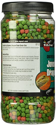 Rep-Cal Srp00812 Juvenile Bearded Dragon Pet Food, 6-Ounce