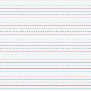 PACON - PAC2482 Pacon Handwriting Paper, D'Nealian Grades 2&3 / Zaner-Bloser Grade 2, 1/2" x 1/4" x 1/4" Ruled 8" x 10-1/2", Ruled Short, 40 Sheets,White