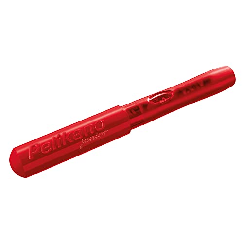 Pelikan Pelikano Jr. Fountain Pen, Right-Handed, Medium Nib, Red, 1 Pen, 940882