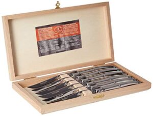 jean dubost laguiole steak knives, stainless steel- set of 6