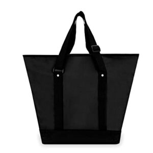 Everest Luggage Deluxe Shopping Tote, Black, Black, One Size