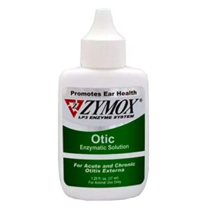 pet king brands zymox otic enzymatic solution for dogs and cats to soothe ear infections without hydrocortisone for itch relief, 1.25oz