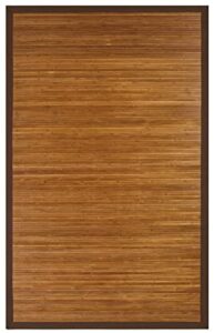 anji mountain contemporary rug, 4 ft x 6 ft, chocolate