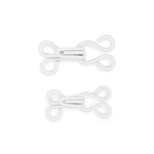 Dritz Hooks and Eyes, Size 1 and 2, White, 20 Count Hooks & Eyes