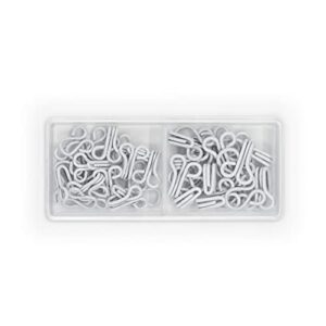 Dritz Hooks and Eyes, Size 1 and 2, White, 20 Count Hooks & Eyes