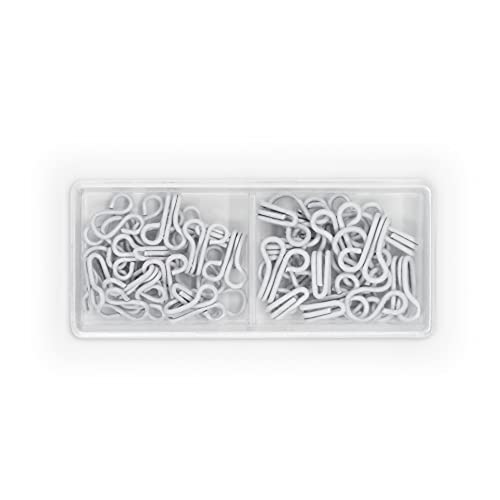 Dritz Hooks and Eyes, Size 1 and 2, White, 20 Count Hooks & Eyes