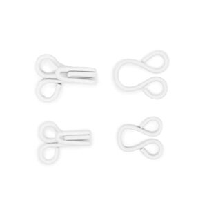 Dritz Hooks and Eyes, Size 1 and 2, White, 20 Count Hooks & Eyes