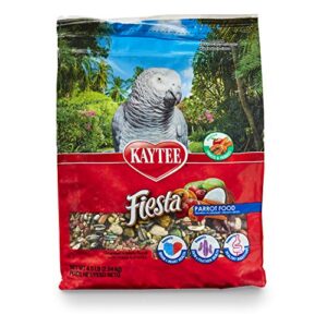 kaytee fiesta parrot pet bird food, 4.5 pound