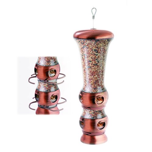 Perky-Pet 112-4 Select-A-Bird Tube Feeder with Metal Finish