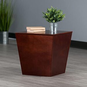 Winsome Trading, Inc. Mezo Cube Storage, Walnut 18.5 inches