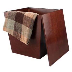 Winsome Trading, Inc. Mezo Cube Storage, Walnut 18.5 inches