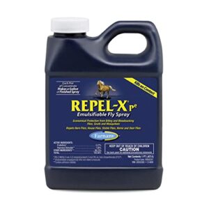 farnam repel-x pe concentrated fly spray for horses, just add water 16 ounces